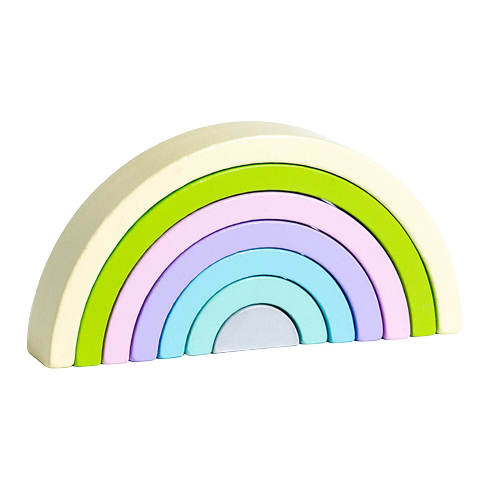 Yoncen Rainbow Wooden Rabbit Fine Stacking Tower Baby Plug In Game ...