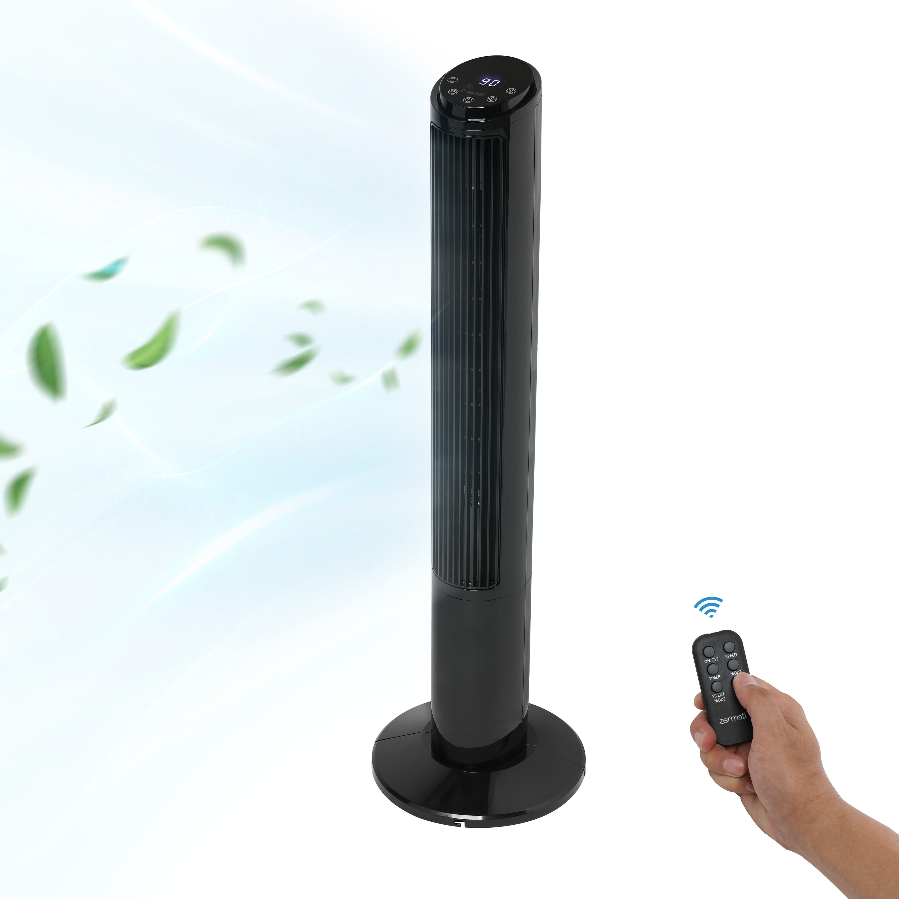 Yone jx je 40 Inch Bladeless 70 Degree Oscillating Tower Fan with ...