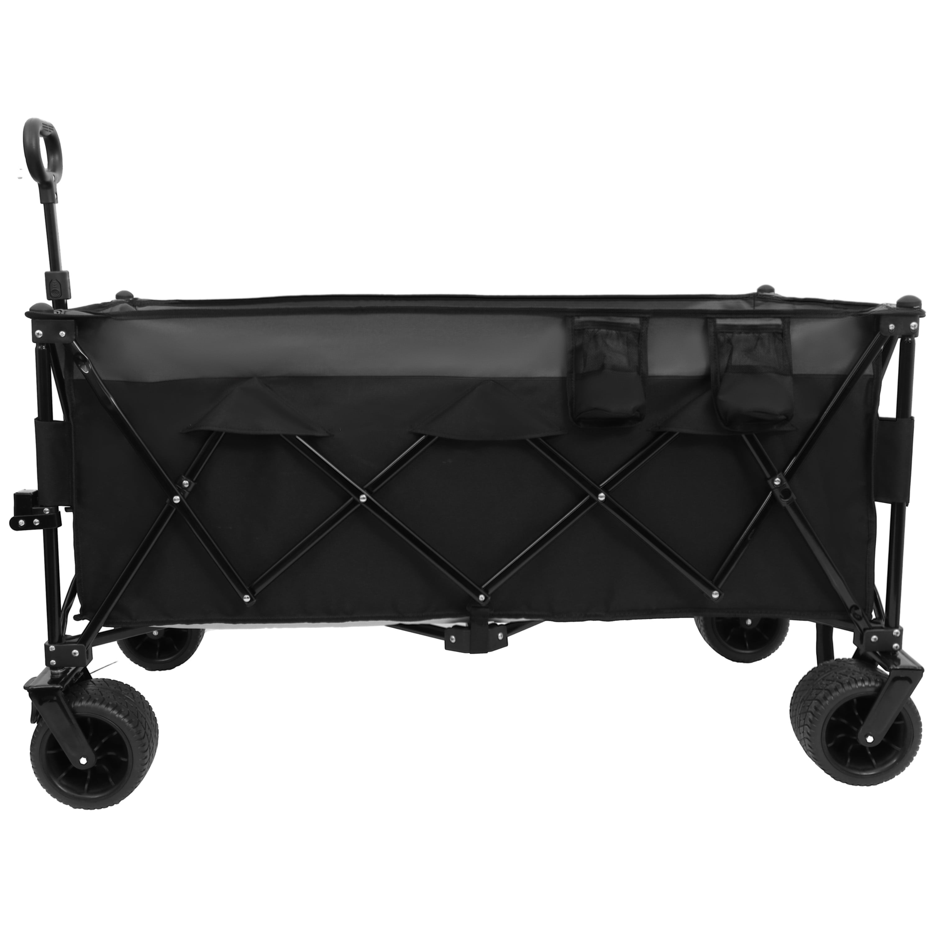 Yoneston 44.3" Collapsible Wagon Cart with Storge Bag, Portable Heavy ...