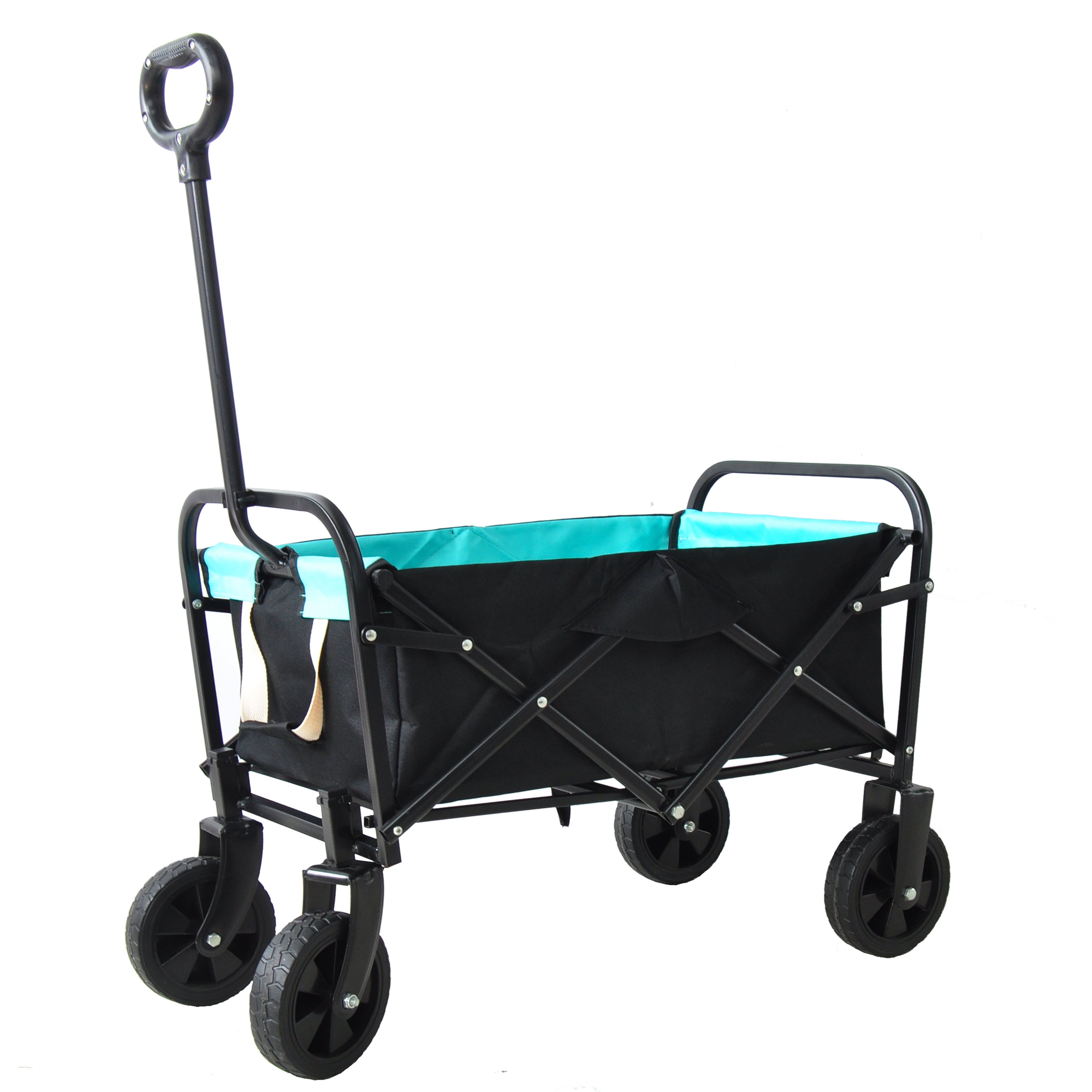 Yoneston Mini Folding Wagon Cart, Multipurpose Collapsible Utility ...