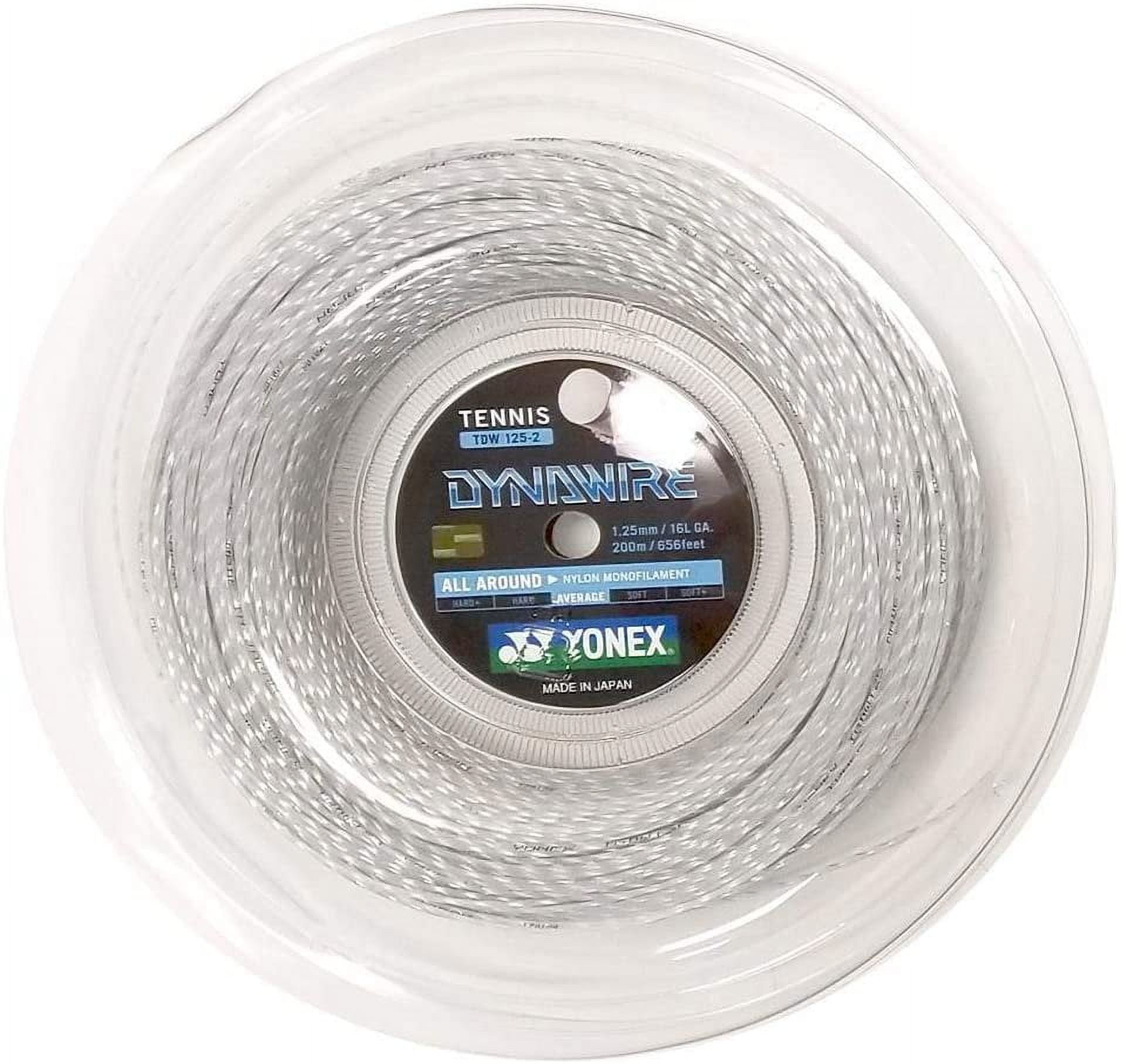 Yonex Dynawire Tennis String Reel ( 16L White/Silver ) - Walmart.com