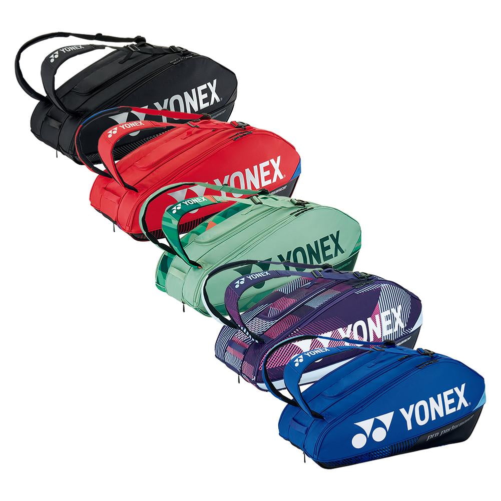 Yonex Pro Tennis Racquet Bag 9pk ( Scarlet ) - Walmart.com