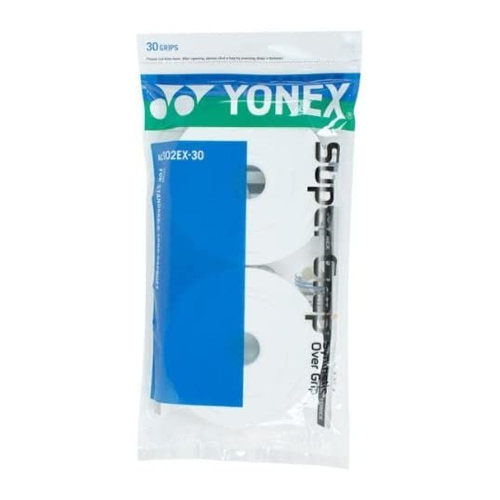 Yonex Super GRAP Racquet Overgrip 30 Pack White - Walmart.com