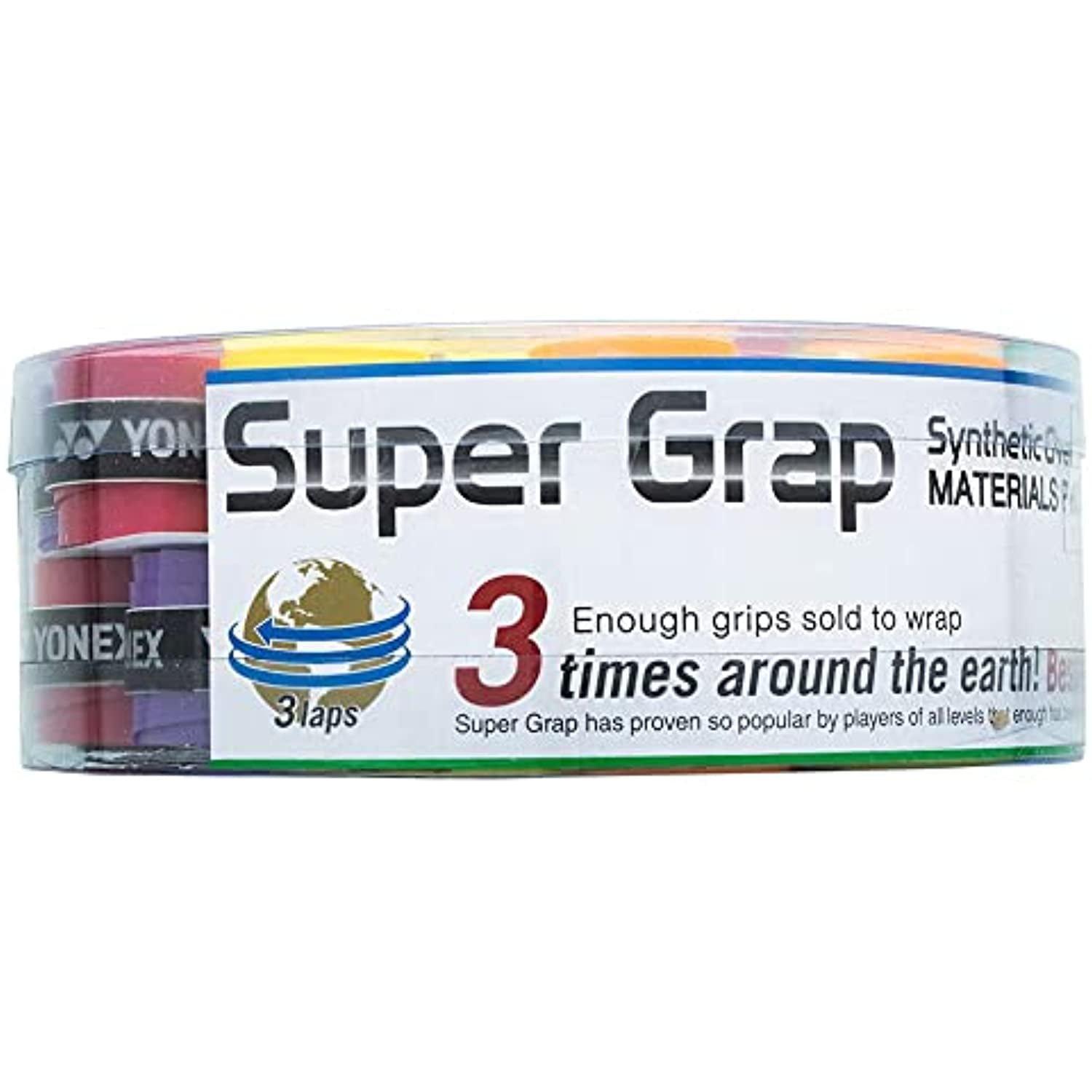 Yonex Super Grap Tennis Overgrip 36 Piece Bucket ( XS ) - Walmart.com