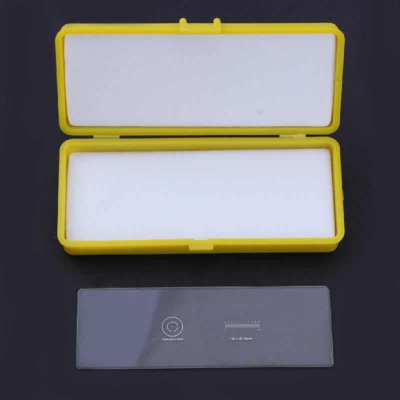YongCo 0.01mm Stage Micrometers Glass slide Reticle Measuring ...