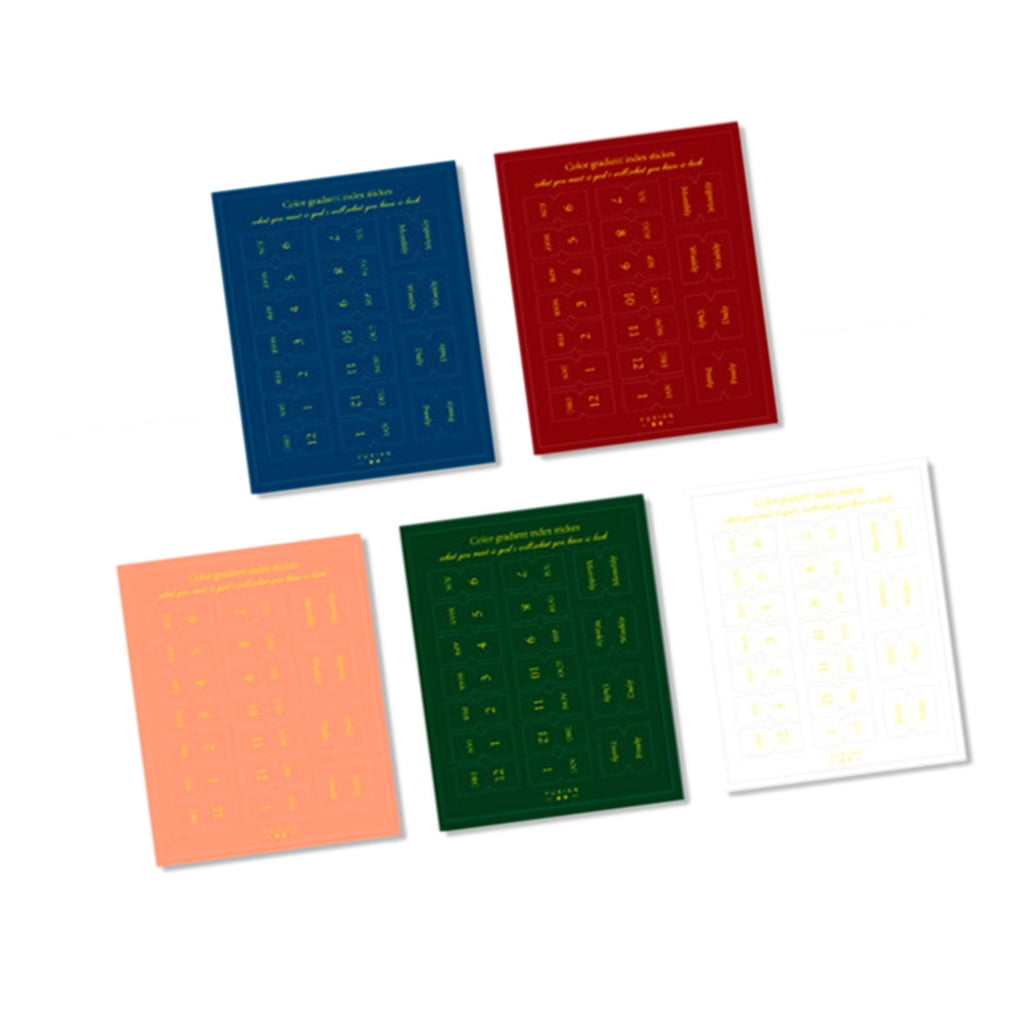 YongCo 10 Sheets Monthly Tabs Index Stickers Calendar Monthly Tab ...