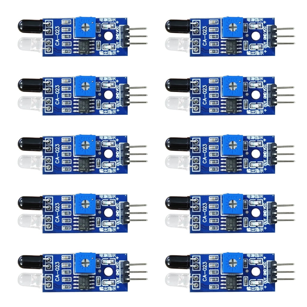 YongCo 10Pcs IR Obstacle Avoidance Sensors Module 3 Wire Reflective ...