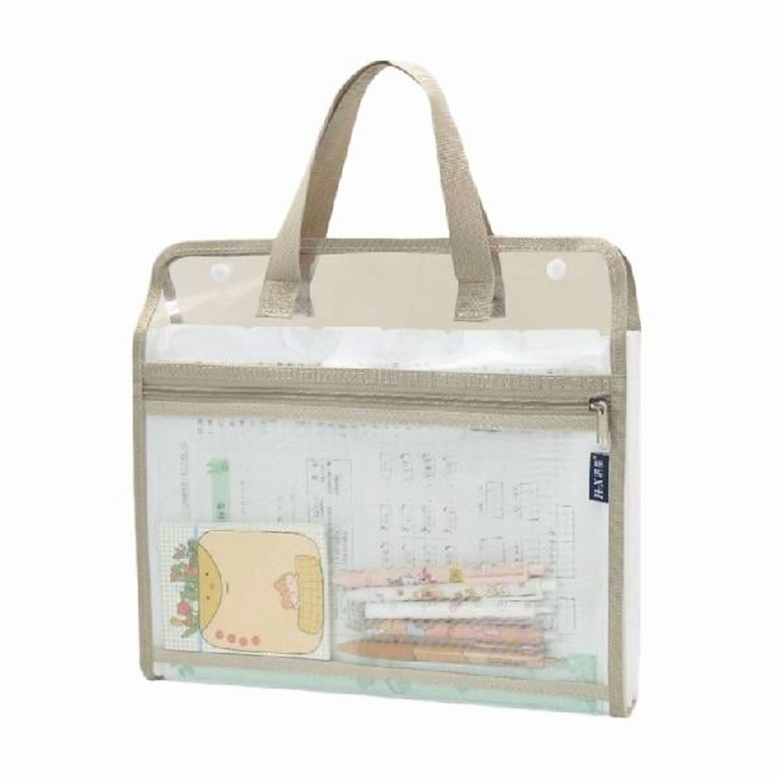 YongCo 13 Pockets Expanding Document Folder Water Resistant Clear PVC File Organiser Expandable ...