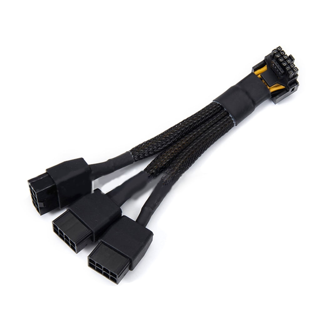 YongCo 16 Pin to 3 x 8Pin Graphics Card Power Supply Adapter Cable 3pcs ...
