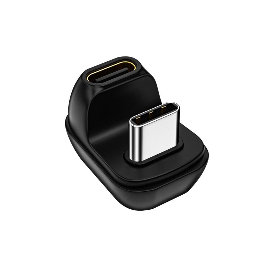 YongCo 180 Degree Type C Male to Female Adapter Charging Connector with ...