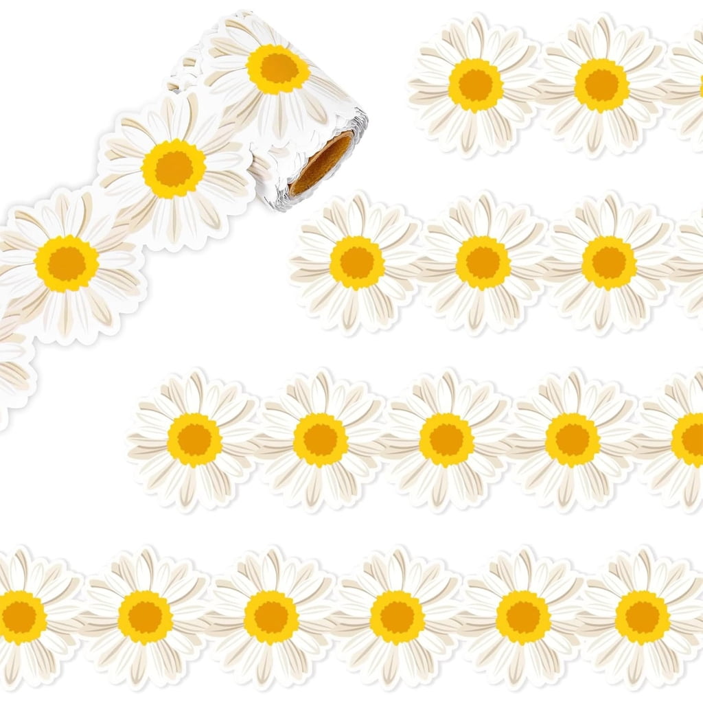 YongCo 18m Sunflowers Border Trim Bulletin Board Borders Decorative ...