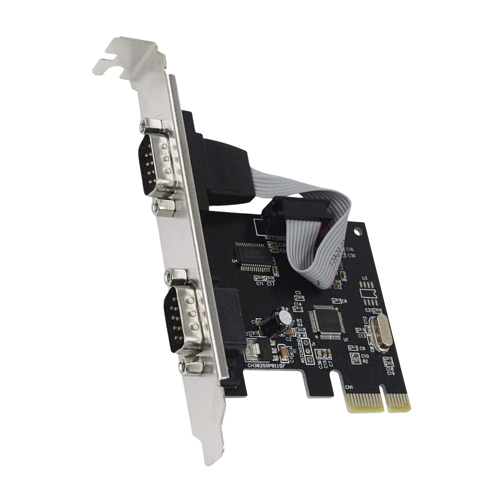 YongCo 2 Port PCIe Serial Card RS232 9 Pin Connectors Supports Multiple ...