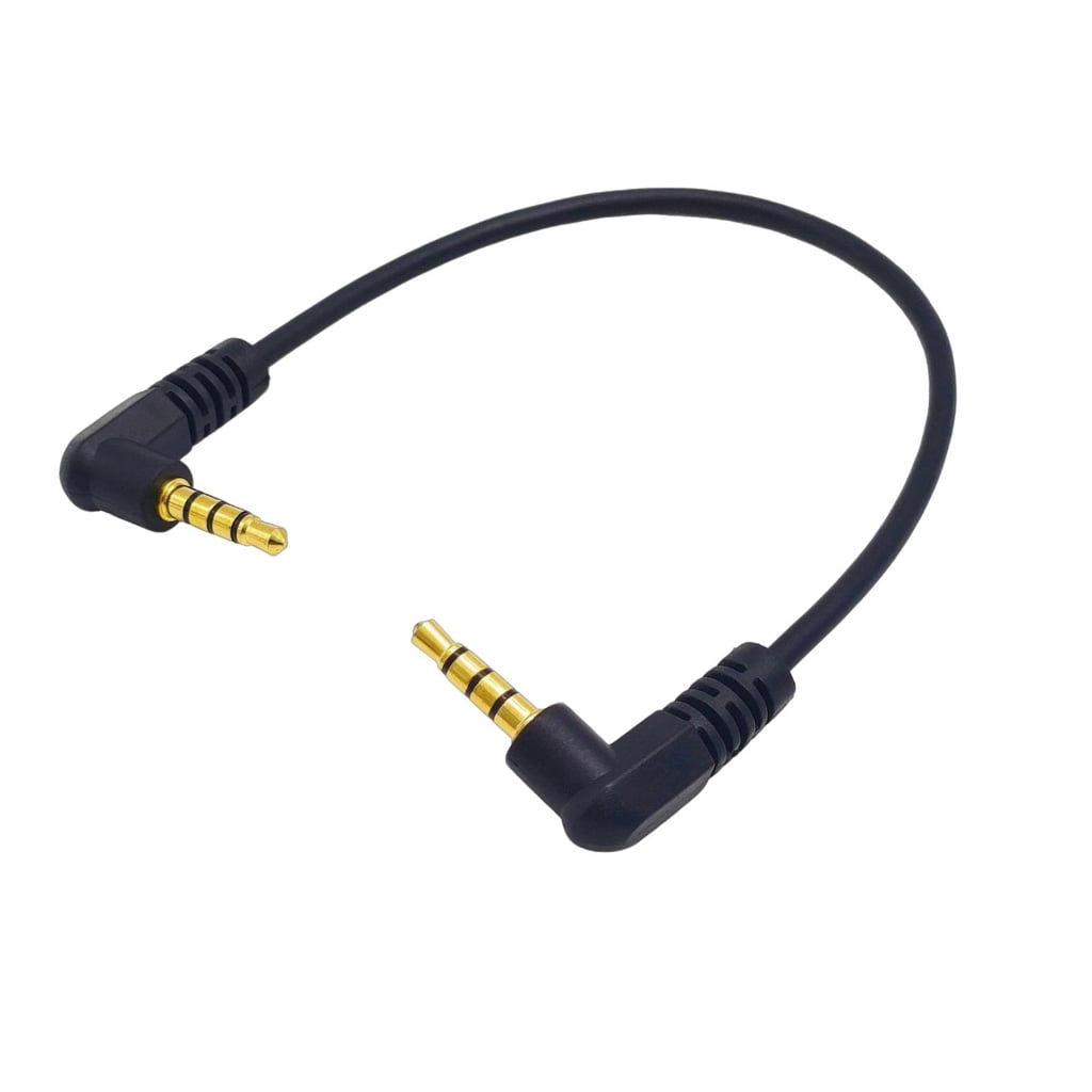 YongCo 20cm 3.5mm Auditory Cable with 4 Segment Connectors Doube Angled ...