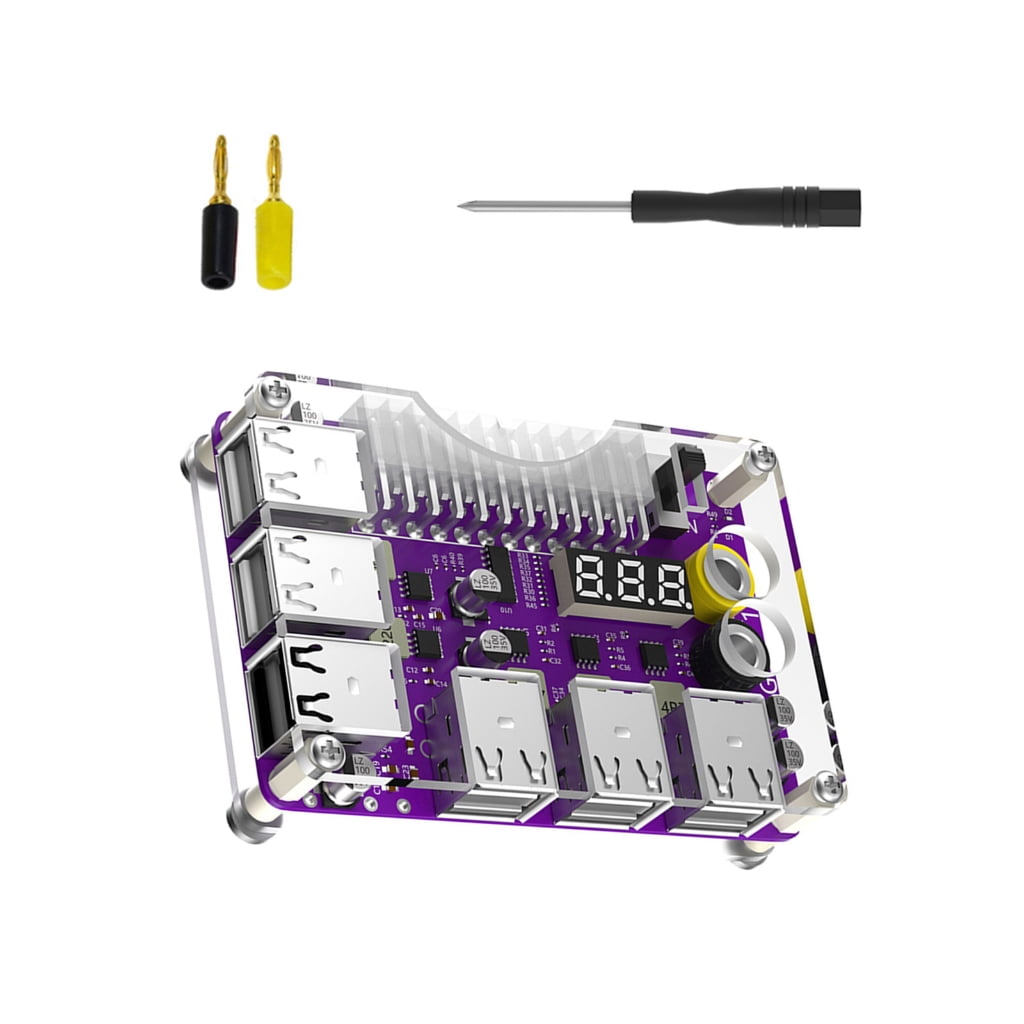 YongCo 24Pin Power Supply Breakouts Board and Acrylic Case USB Adapter ...