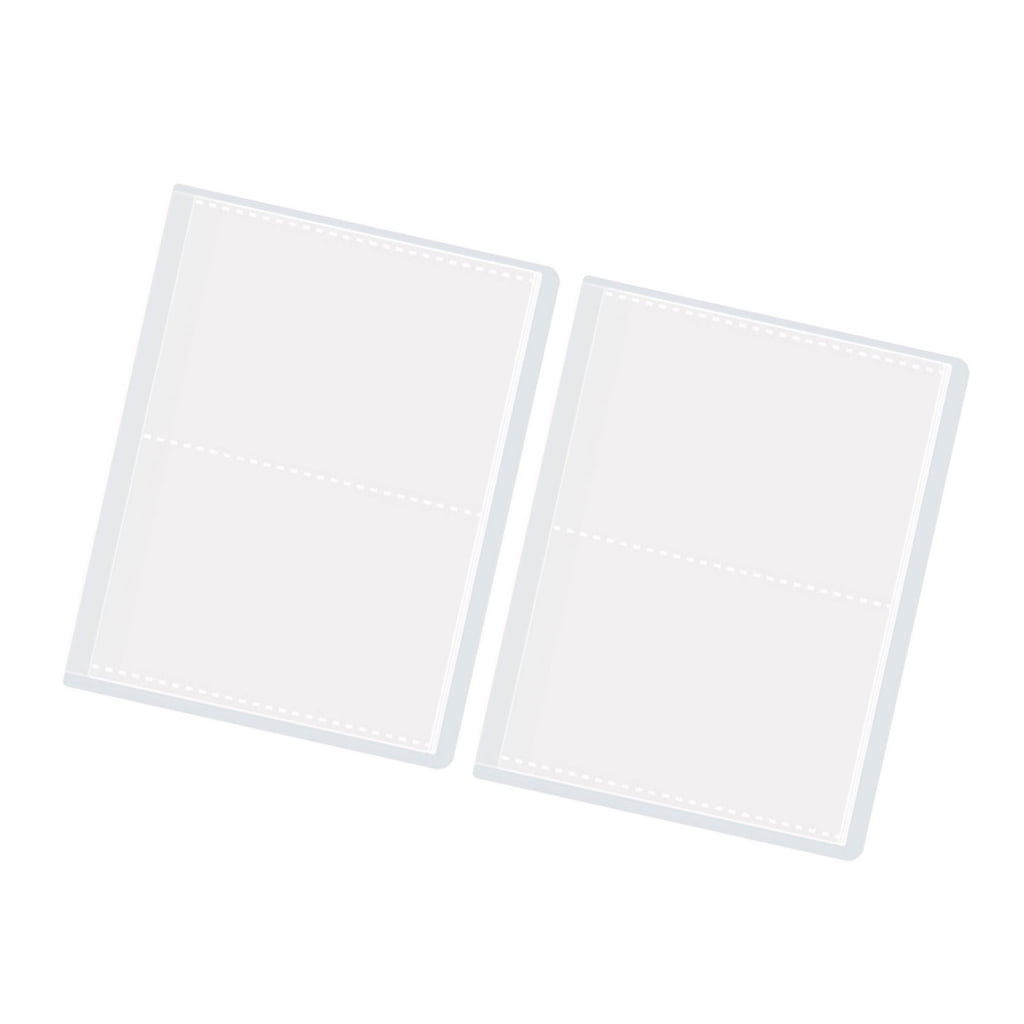 YongCo 2pcs Portable Insert Page Photo Album Document Folder for ...