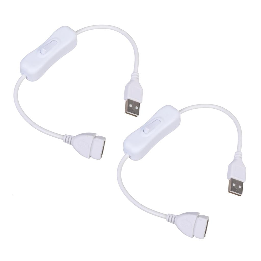 YongCo 2pcs USB A Switchable Power Cord For Low Wattage Devices Lamps ...