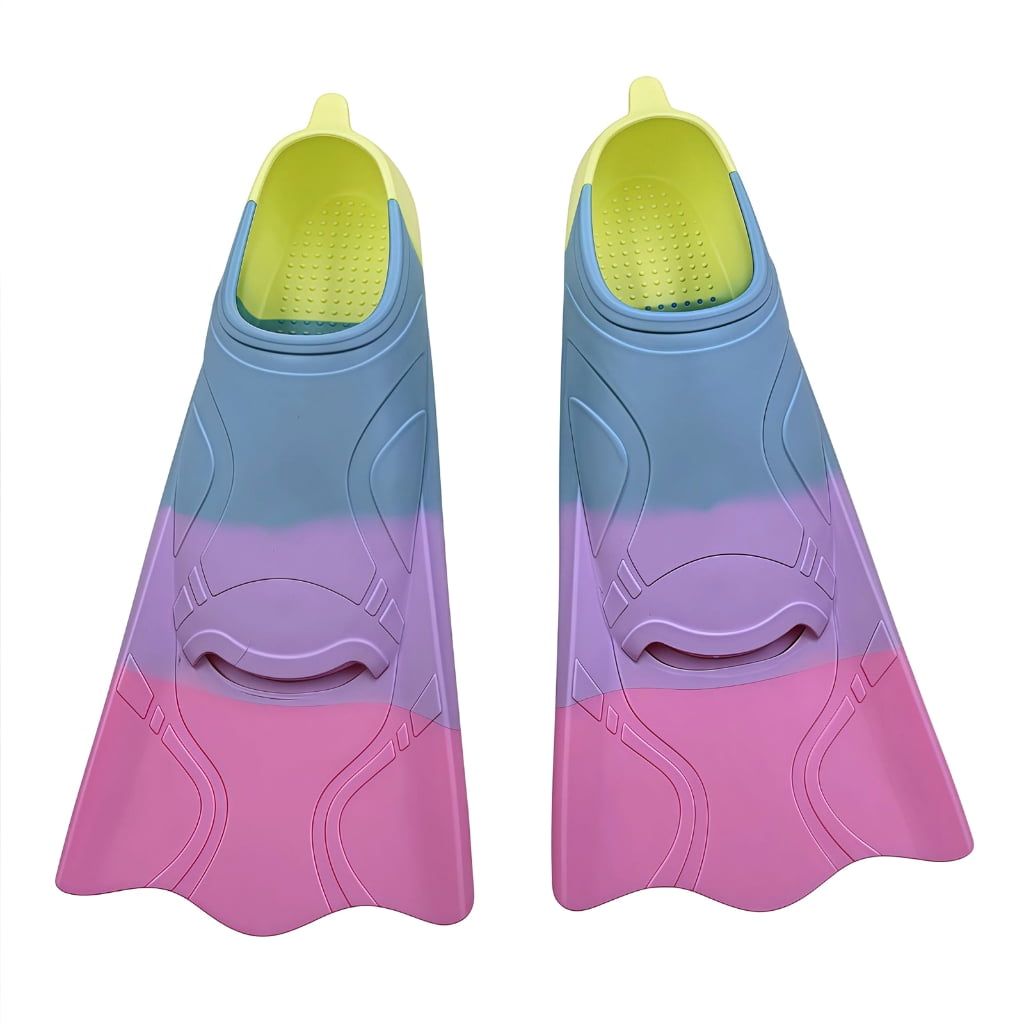 YongCo 2pcs Youth Swimming Webbed Fins Nonslip Silicones Flippers ...