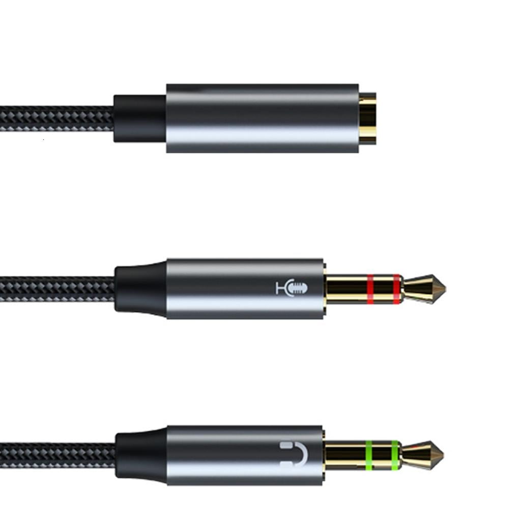 YongCo 3.5mm Sound Splitter Cable Aluminum Cord for Headphones ...
