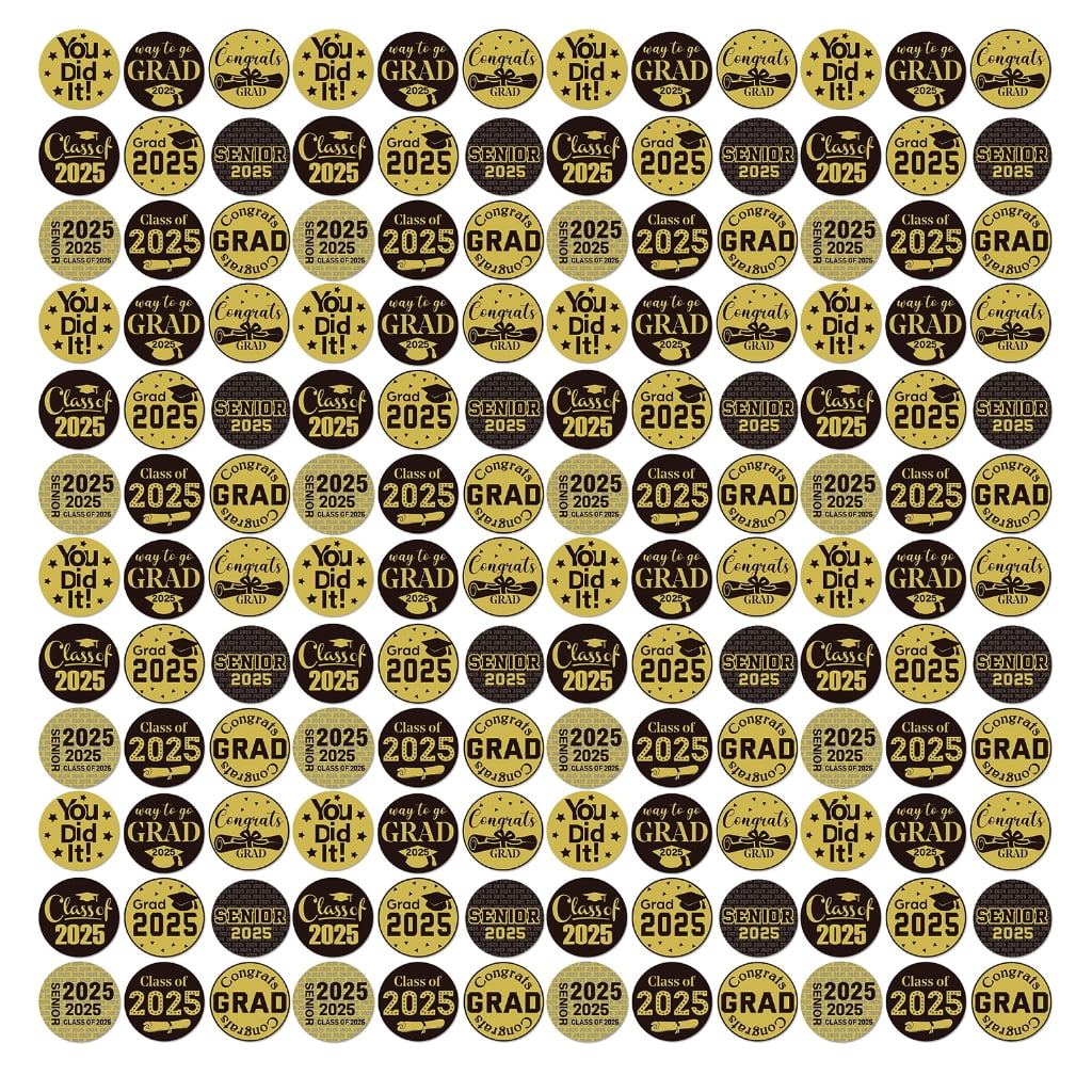 YongCo 500Count Class of 2025 Graduation Sticker Adhesive Seal Sticker ...