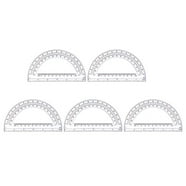 Westcott 6 inch Student Clear Plastic Circular Protractor Tool, 1 Piece ...