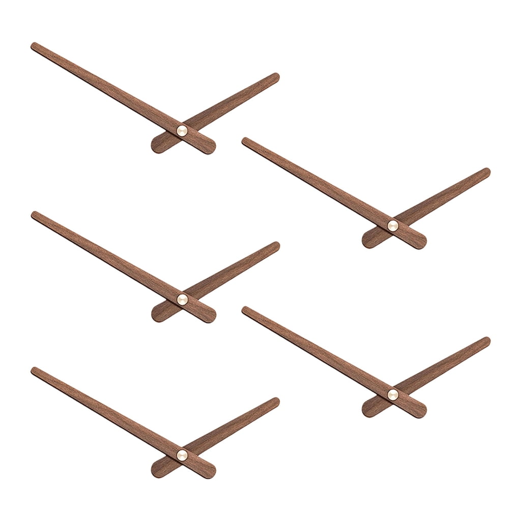 YongCo 5Set Black Walnuts Wood Clock Hands for Wall Clocks for Repair ...