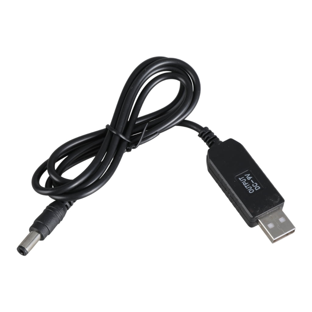 YongCo 5V USB Input to 9V DC5.5x2.1mm Output Converter Cable for ...