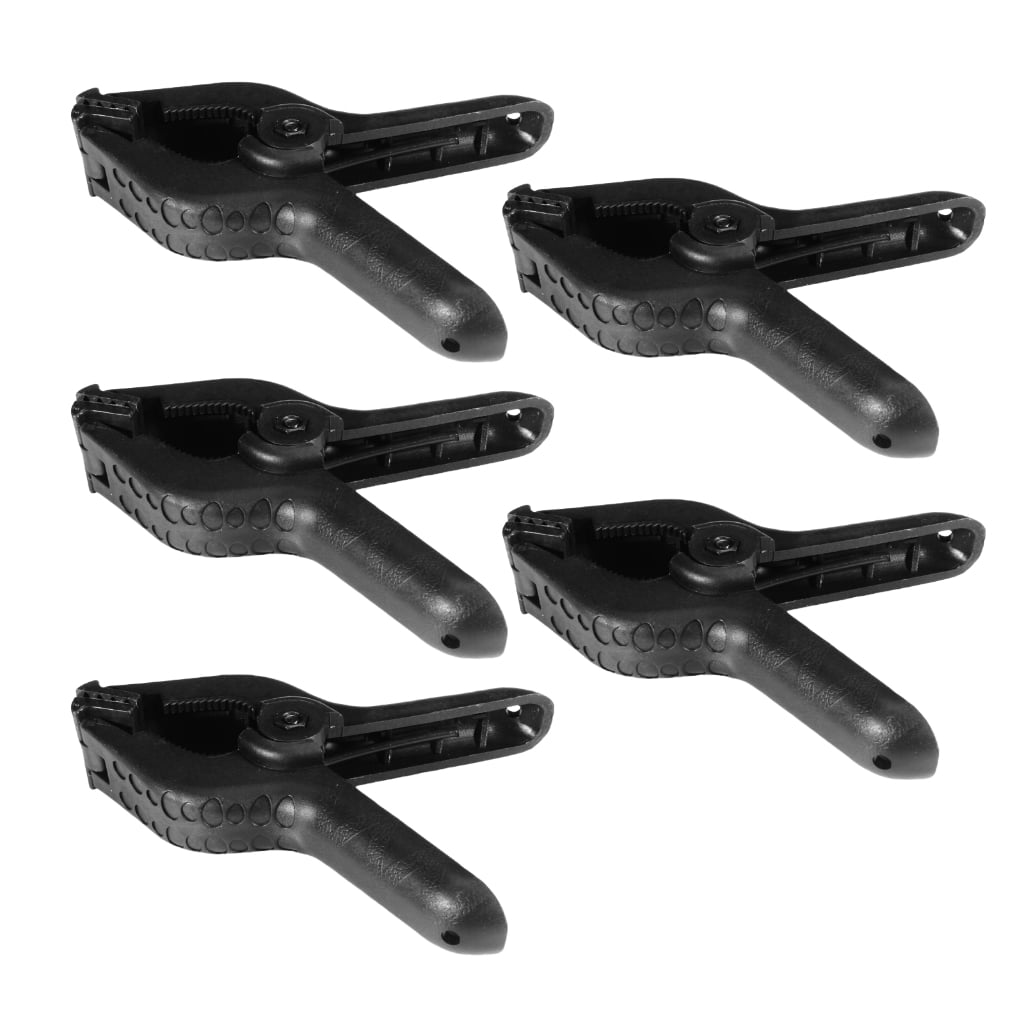 YongCo 5pcs Black Plastic Clamps for Photography Backdrops and Art ...