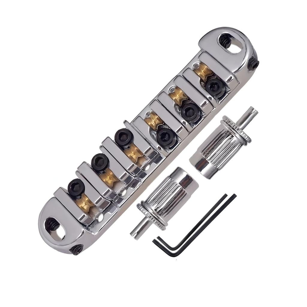YongCo 6 String Guitar Bridge Replacement Roller Saddles Guitar Bridge ...