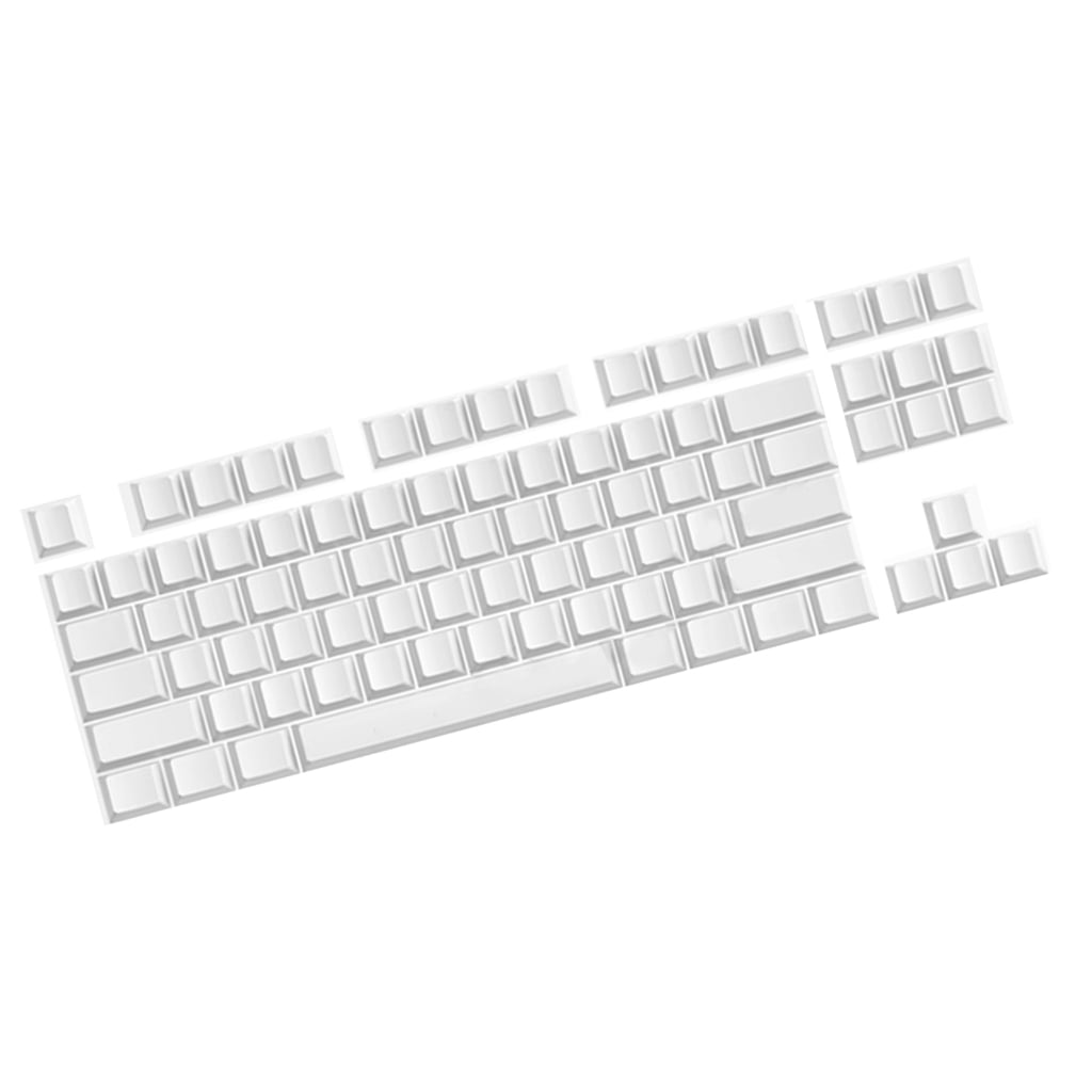 YongCo 87 Key PBT Blank Keycaps Original Profile Gamer No Letter White ...
