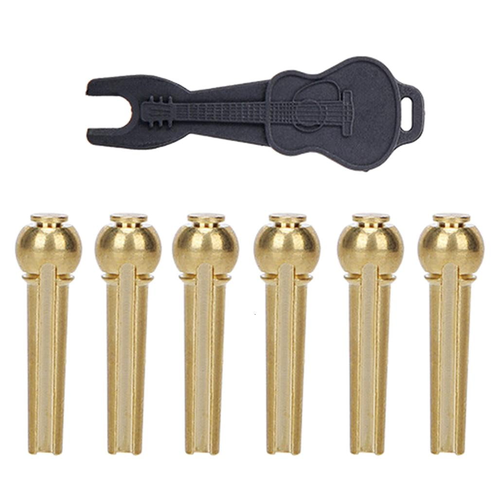 YongCo Acoustic Guitar Bridge Pins with Bridge Pin Puller Set Bass ...