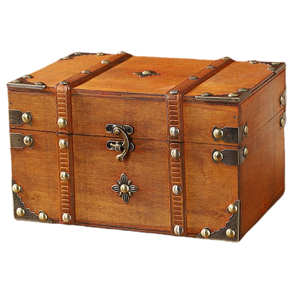 YongCo Antique Styles Wooden Jewelry Box with Lock Elegant Storage for ...