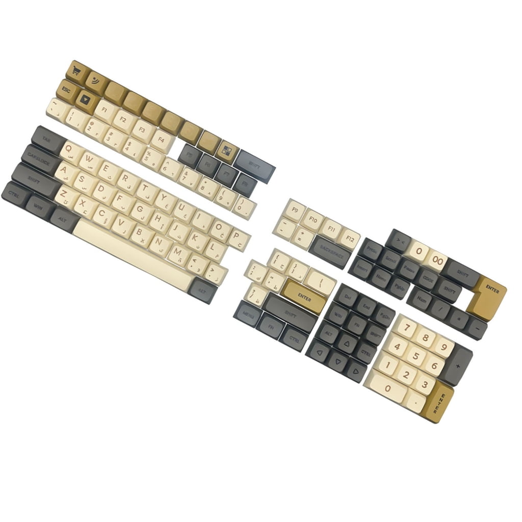 YongCo Arabic Keycaps Keycaps for Typists Dye-Sublimation Keycap Long ...