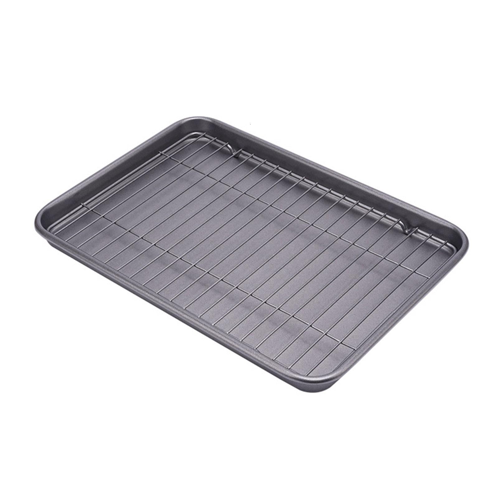 YongCo Baking Sheet with Rack Set Cookie Sheets Carbon Steel Baking ...