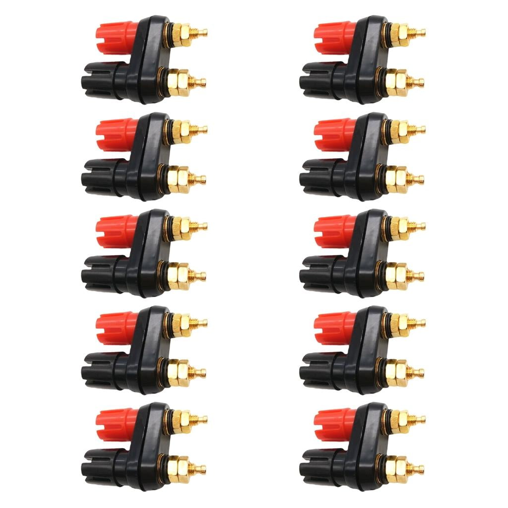 YongCo Banana plug Couple Terminals Amplifier Terminal Binding Post Red ...
