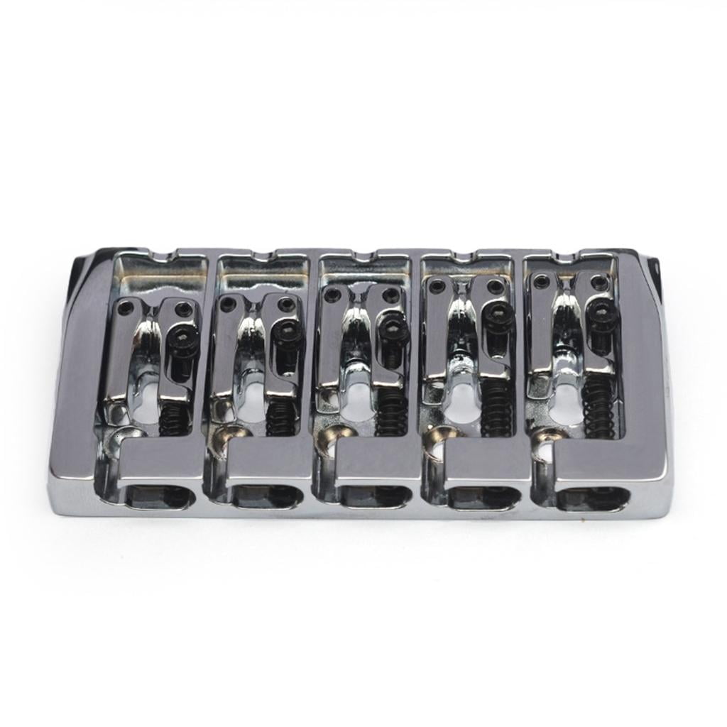 YongCo Bass Guitar Bridge Bass Bridge Assembly Replacement 5 String ...