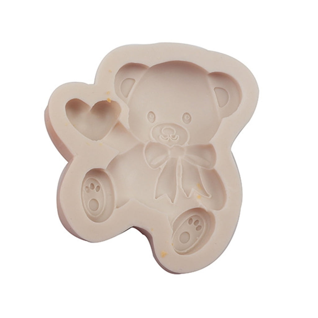 YongCo Bear Candy Silicone-Mold Cake Chocolate Love Fondant Mold Cake ...
