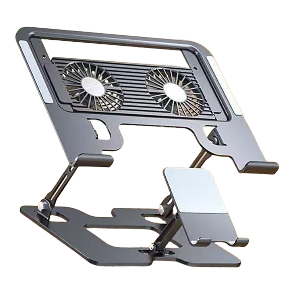 YongCo Carbon Steel Laptop Phone Stand 2 in 1 Adjustable Bracket Heat ...