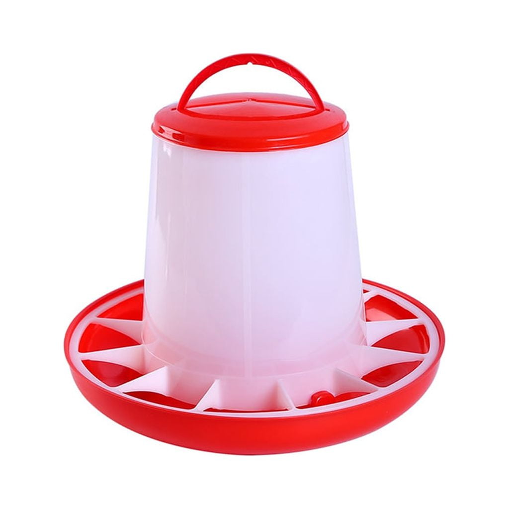 YongCo Chicken Feeder Automatic Poultry Food Dispenser with Handle ...