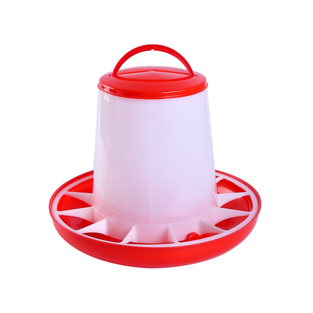 YongCo Chicken Feeder Automatic Poultry Food Dispenser with Handle ...