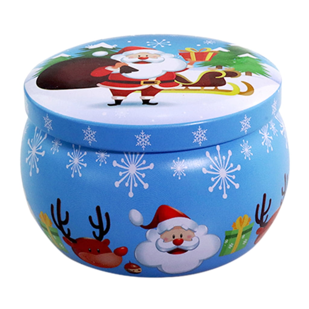 YongCo Christmas Cookie Tins Candy Tinplate Retro Tins Tin with Lids ...