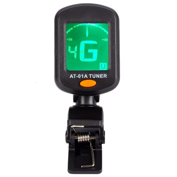 YongCo Clip On Electric Guitar Tuner LCD 360 Degree Rotating Electronic ...