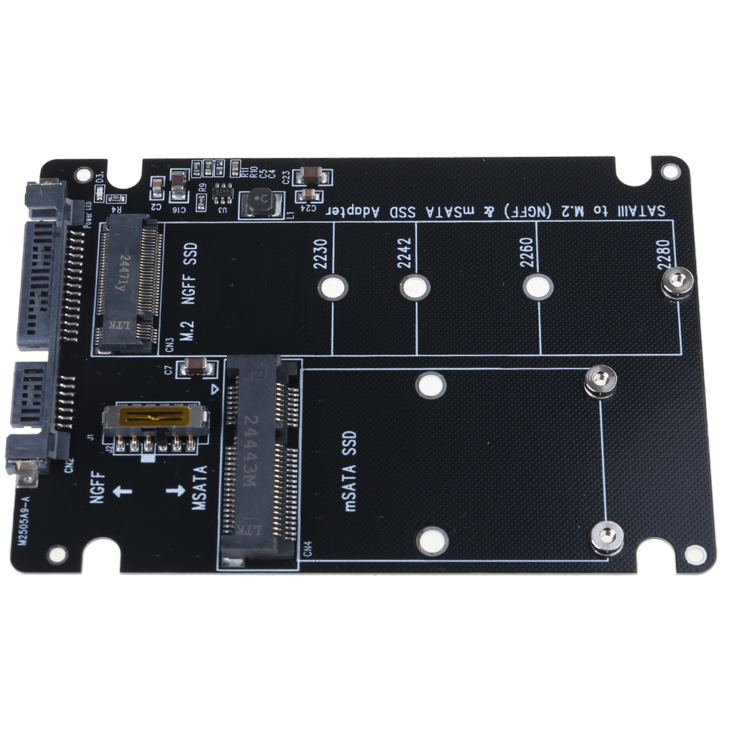 YongCo Computer Expansion Card SATA3 to M.2 NGFFs MSATA Adapter Card ...