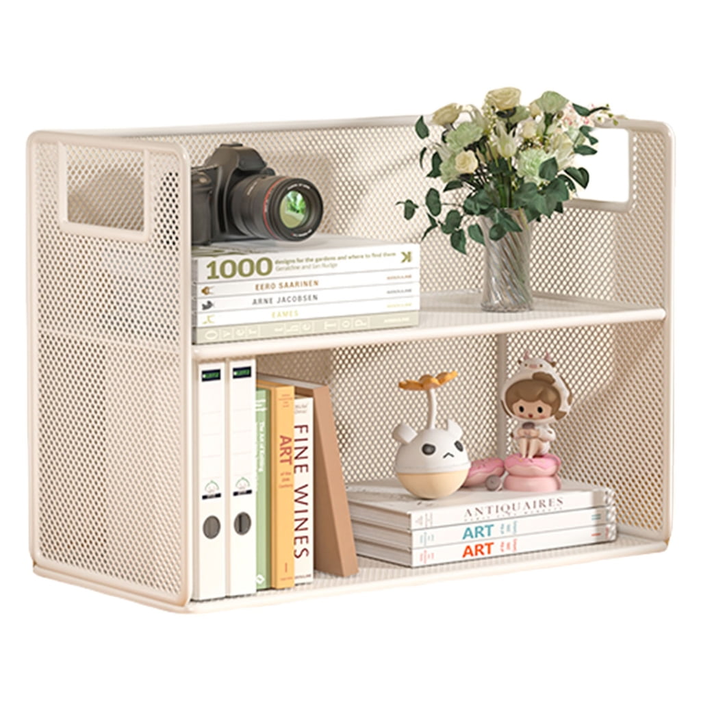 YongCo Desktop Organizers Multi Tiered Display Shelf Rack Metal Mesh ...