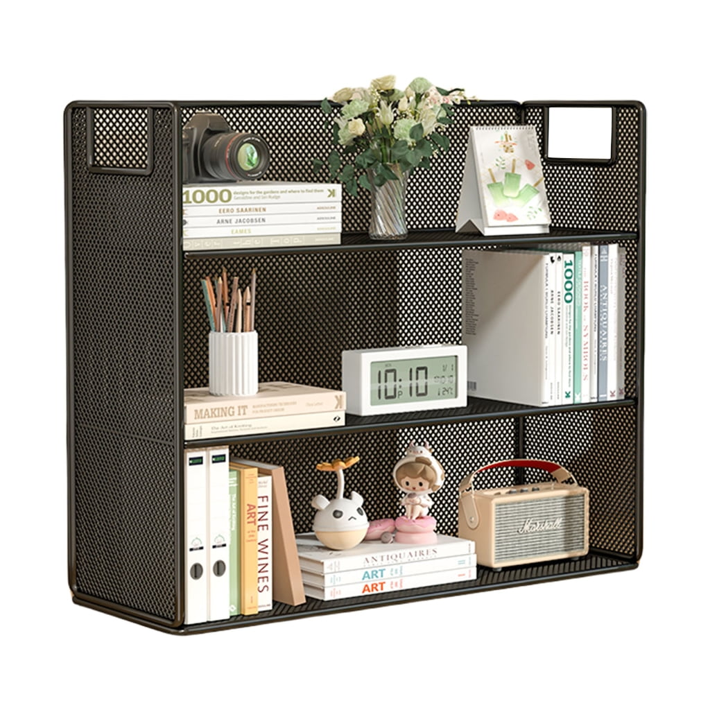 YongCo Desktop Organizers Multi Tiered Display Shelf Rack Metal Mesh ...