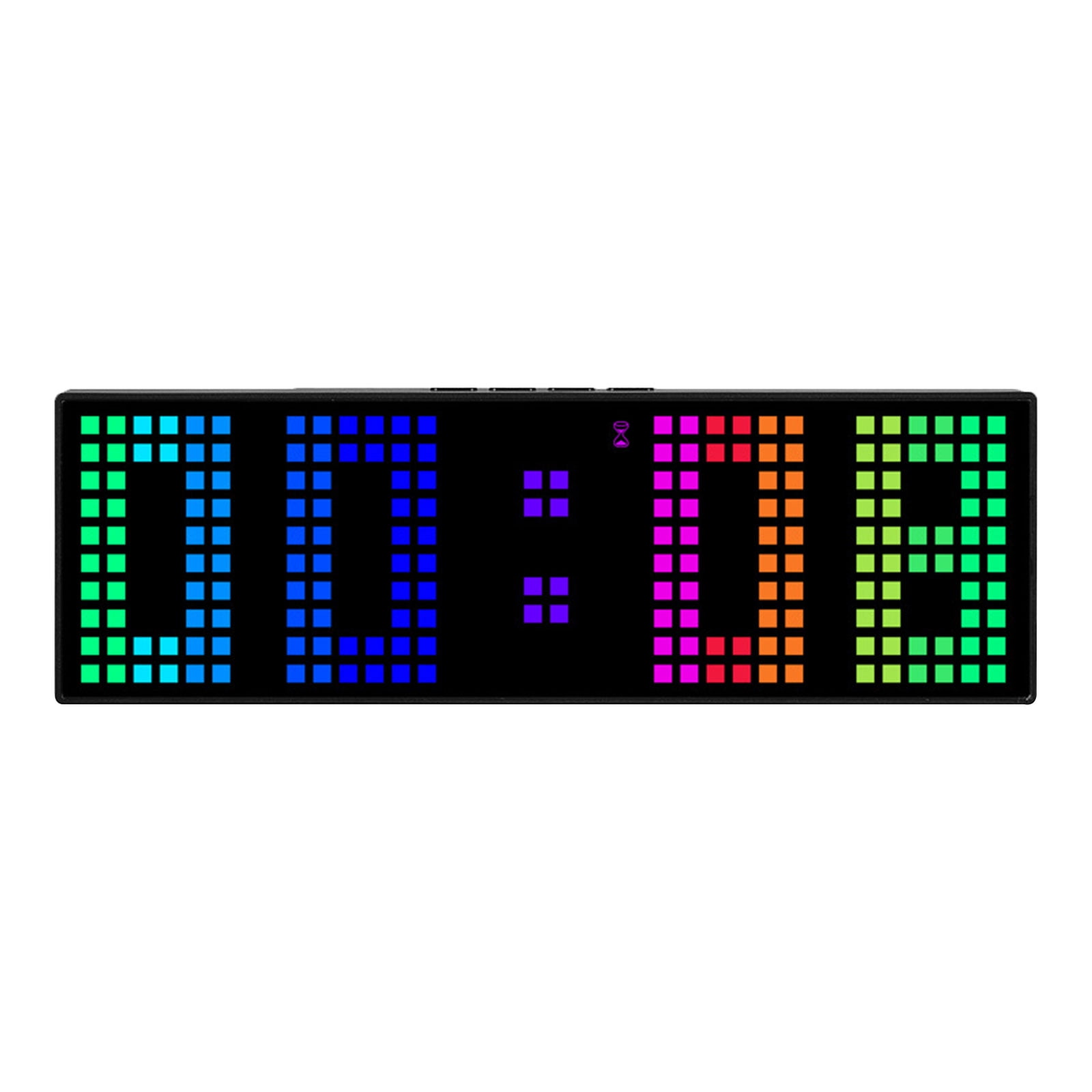 LED Digital Alarm Clock with Voice Control and Colorful Display 2 ...