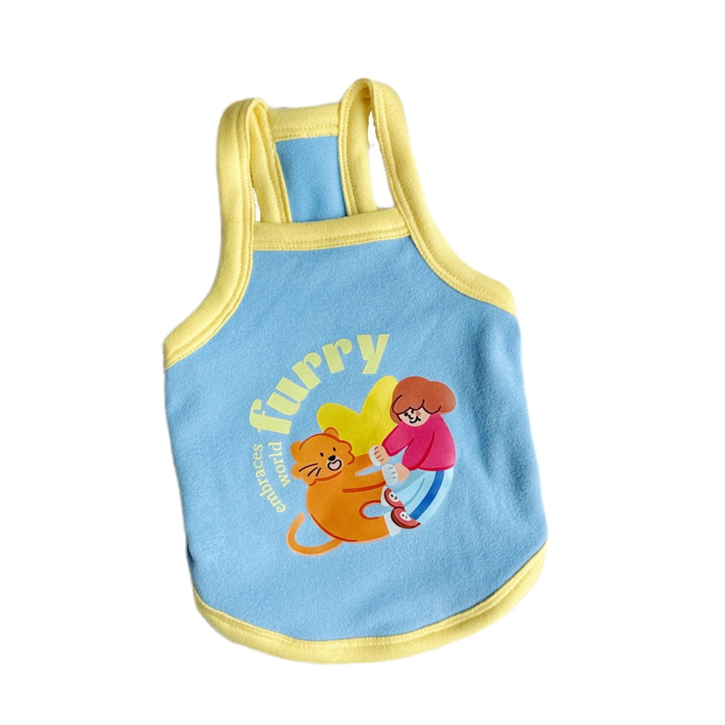 YongCo Dog Spring Blue Vest for Dog Boy Girl Small Dogs for Indoor and ...