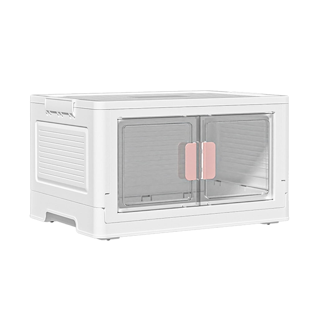 YongCo Double Door Mobile Storage Cabinet with Space Saving Folding Box ...