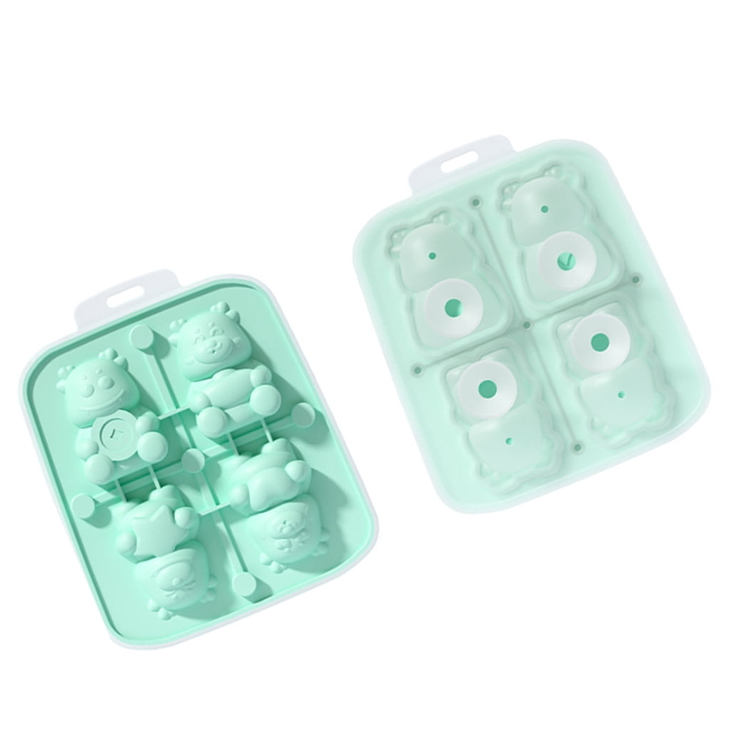 YongCo Easily Release Ice Mold Little Dragon Shape Ice Tray Flexible ...