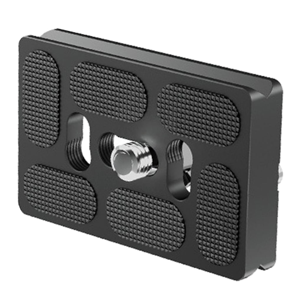 YongCo Easy to Attach Quick Release Plate for Tripod Not Slip Rubber Pad Aluminum QR Plate for ...
