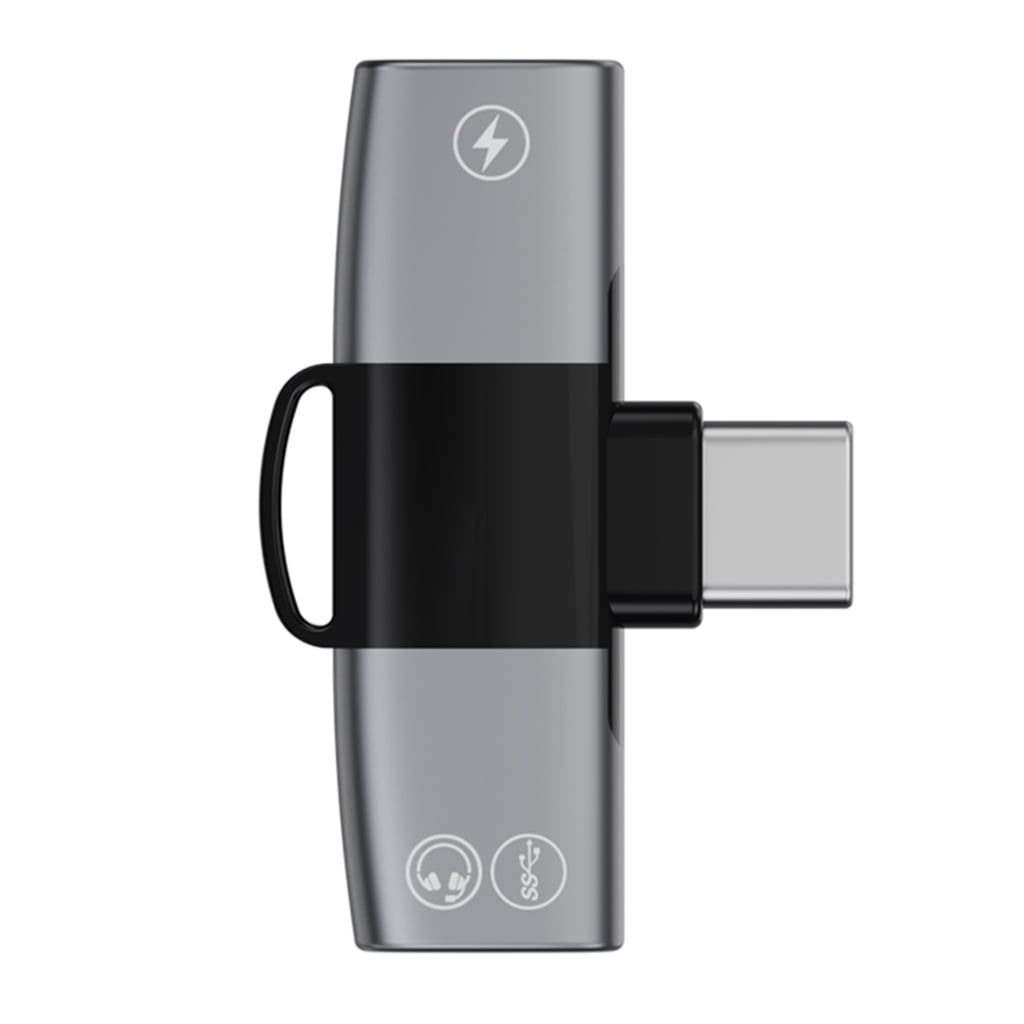 YongCo Elbow 2 in 1 USB C Male to 2 USB C Female Adapter Headphone ...